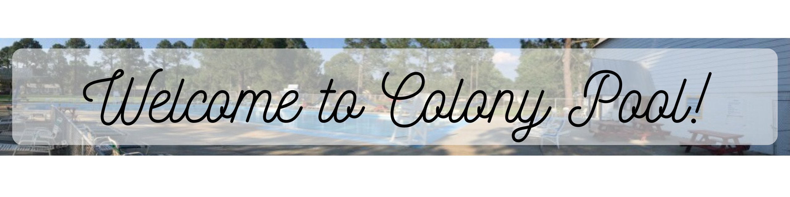 Membership – Welcome to Colony Pool!